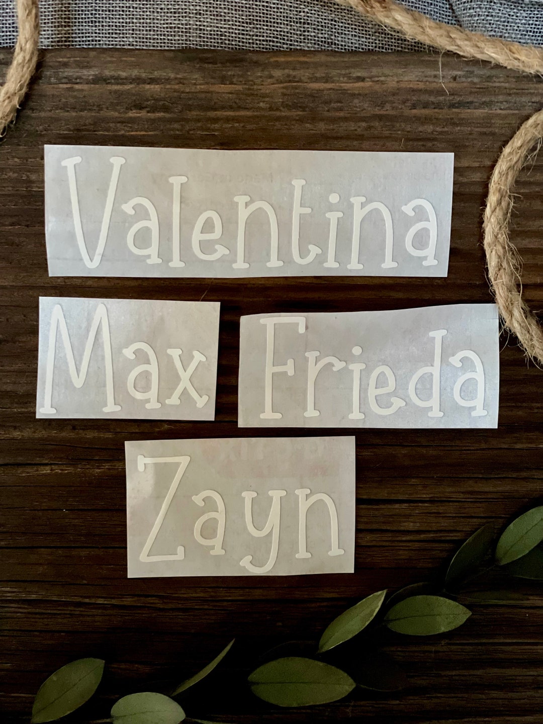 Customizable Vinyl Stickers/decals font 16 - Etsy