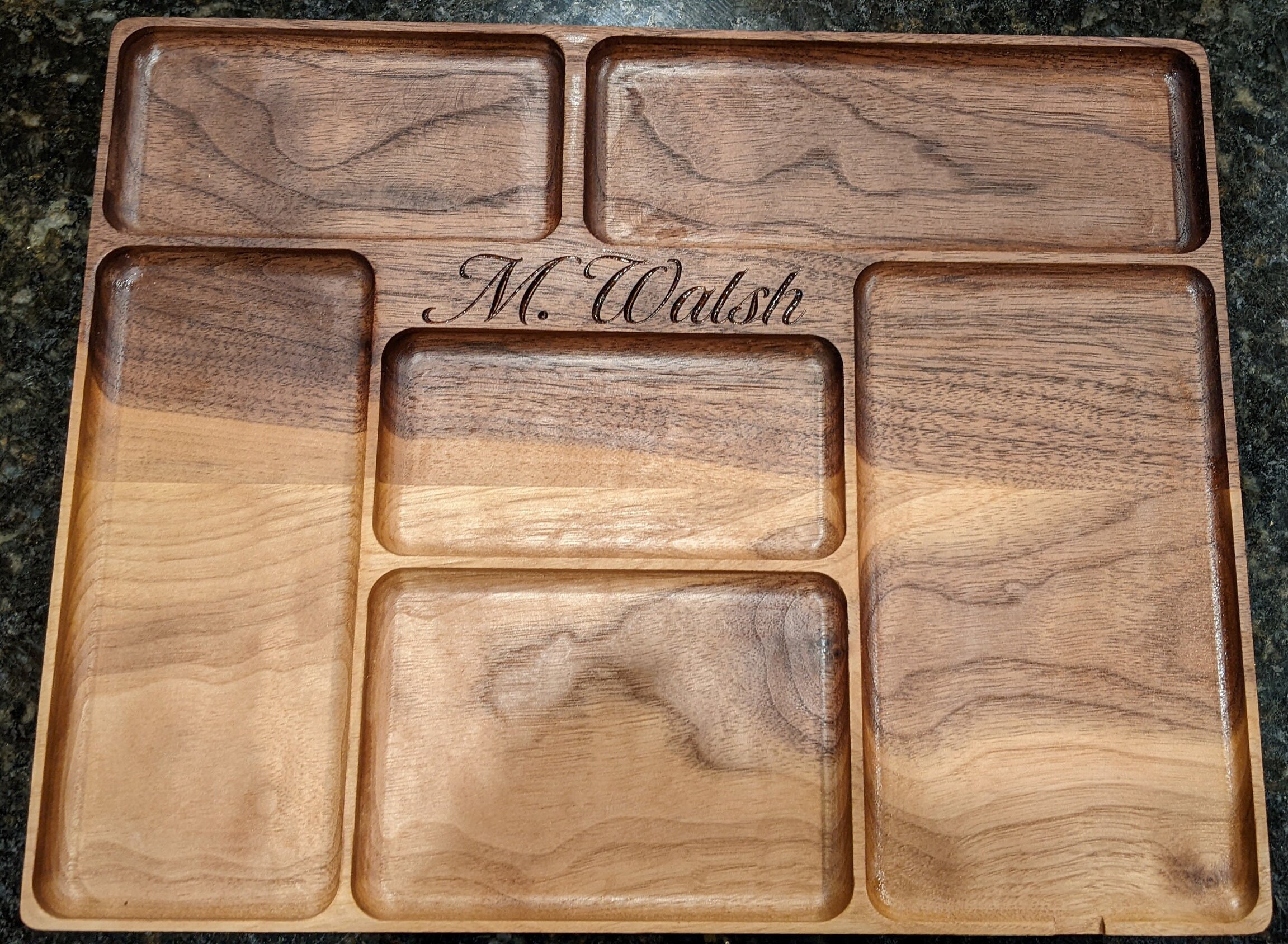 Customizable Valet Tray/ Compartment Tray/ Nightstand Tray - Etsy