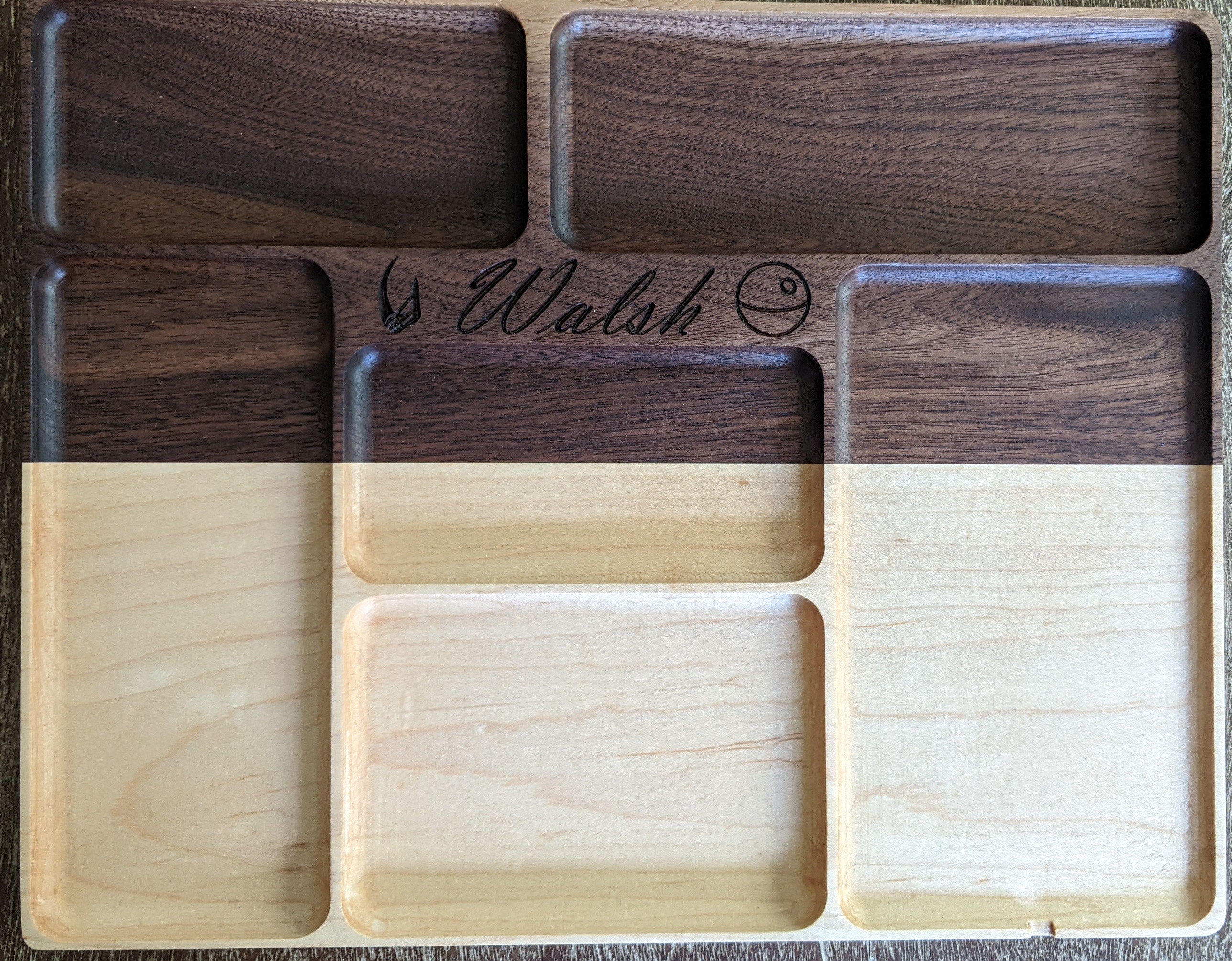 Customizable Valet Tray/ Compartment Tray/ Nightstand Tray - Etsy