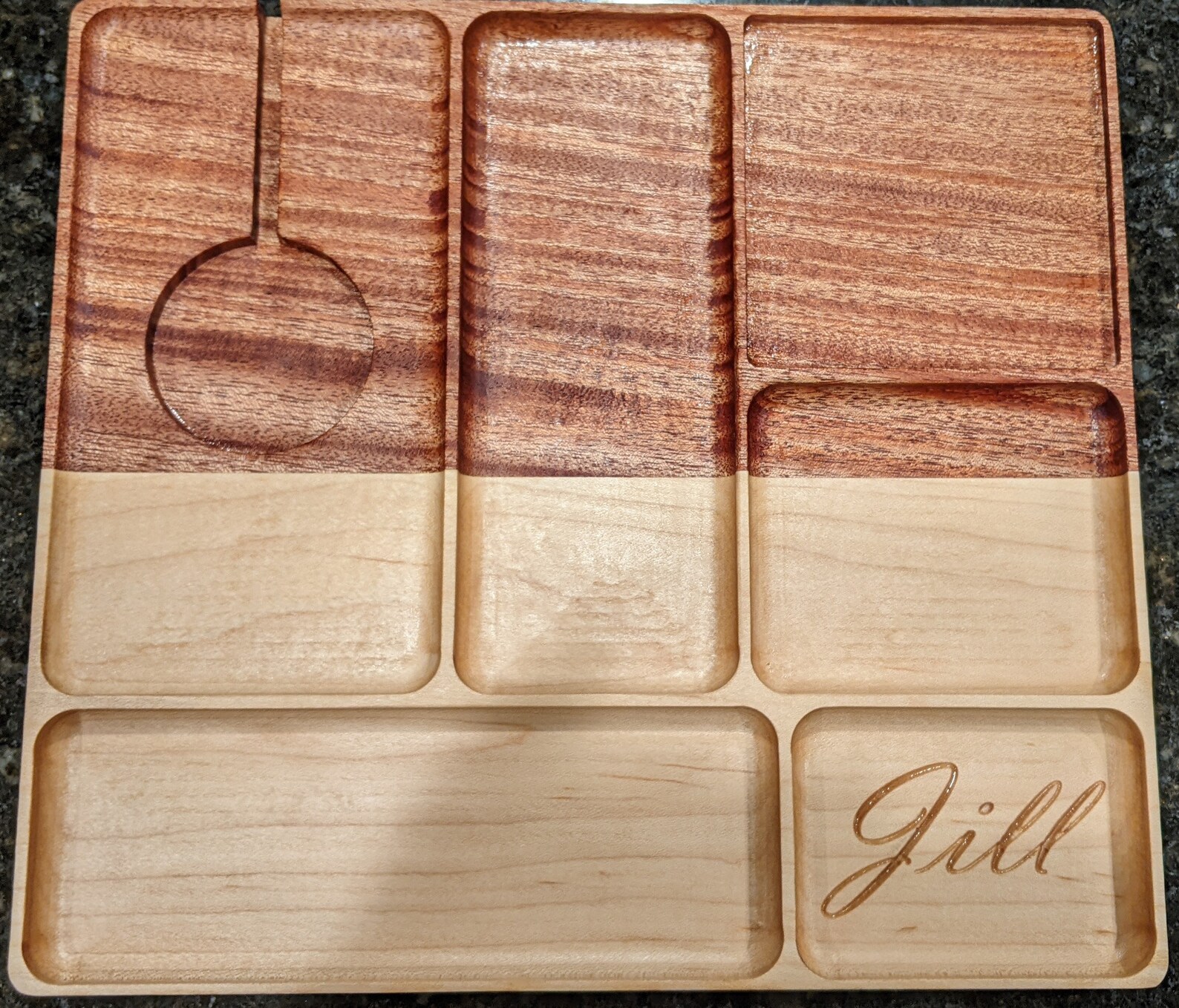 Customizable Valet Tray/ Compartment Tray/ Nightstand Tray - Etsy