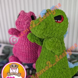 Reptar | T-rex Crochet Pattern | Amigurumi Pattern | Dinosaur ...