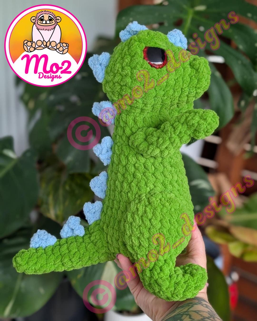 Reptar | T-rex Crochet Pattern | Amigurumi Pattern | Dinosaur ...