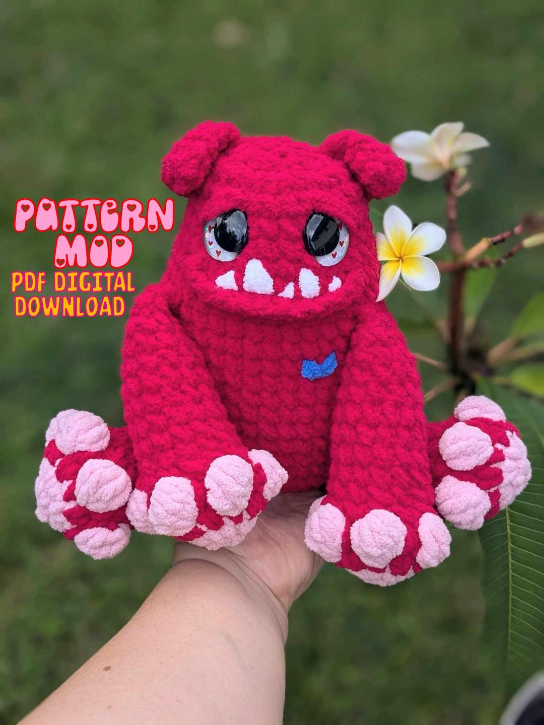 Love Monster Mod Crochet Pattern | Amigurumi Pattern | MODIFICATION ...