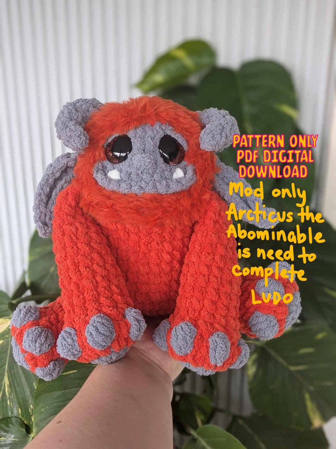 Ludo Mod Crochet Pattern: Amigurumi Monster (digital Download) - Etsy
