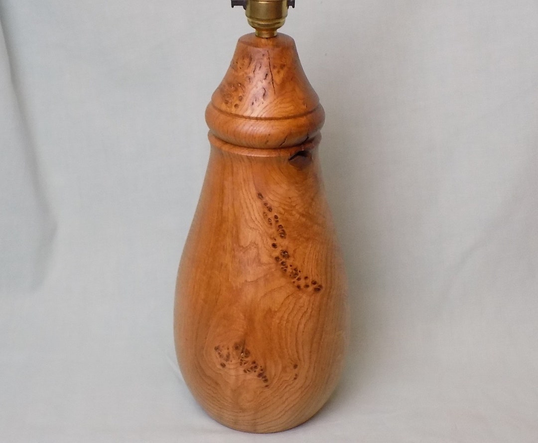 Rare Reclaimed Burr Oak Character Lamp 30cm High ( 12" ) - Etsy UK