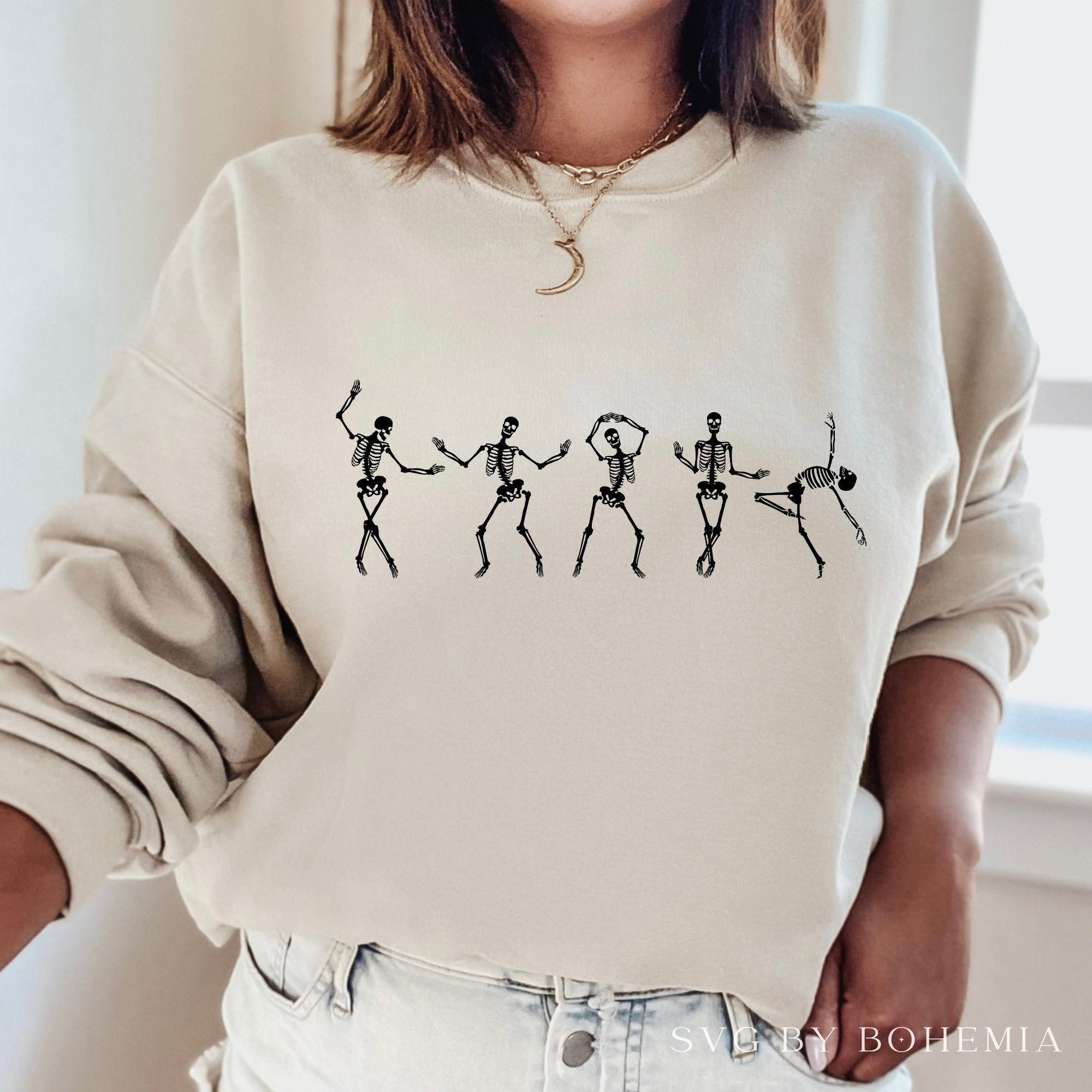 Halloween SVG Dancing Skeleton SVG PNG, Dancing Skeletons,Skeleton Svgs ...