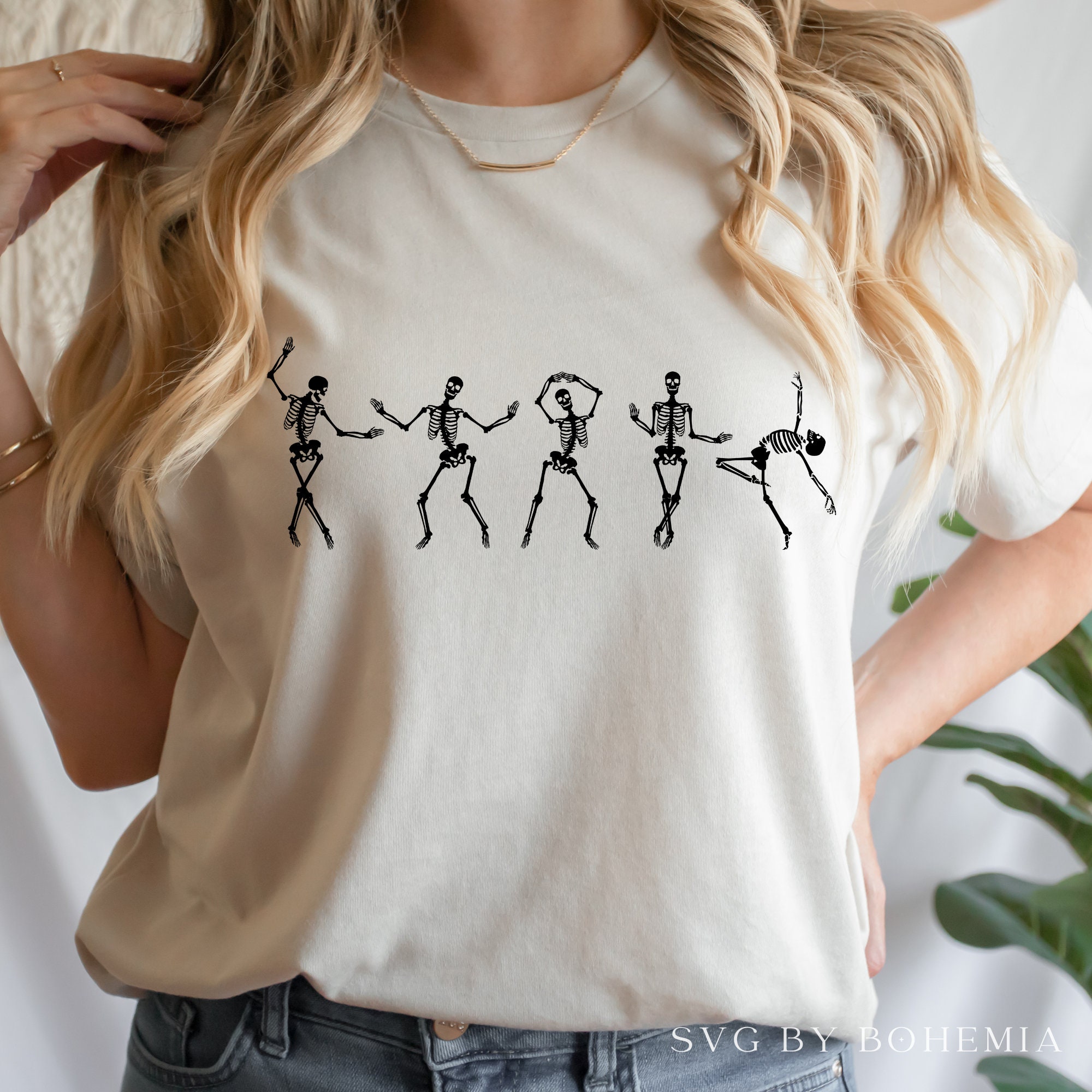 Halloween SVG Dancing Skeleton SVG PNG, Dancing Skeletons,Skeleton Svgs ...