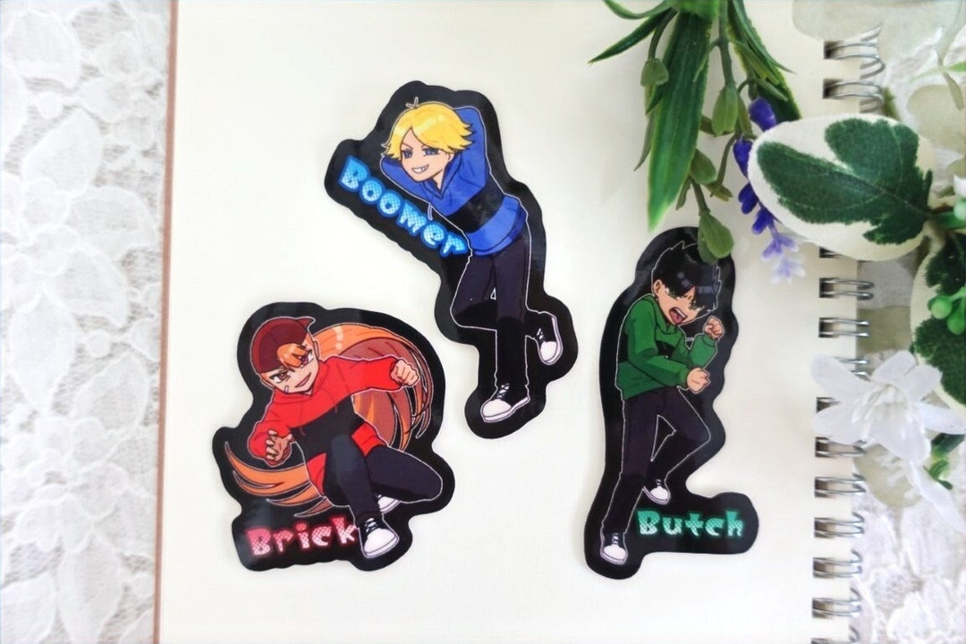 RRB Stickers | Rowdyruff Boys | Powerpuff Girls Inspired | Cartoon ...