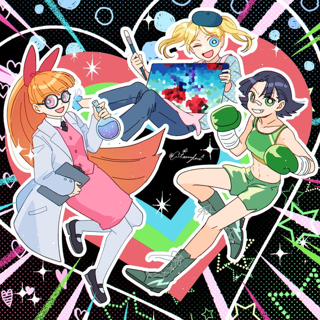 Adulthood PPG Mini Prints | Powerpuff Girls Inspired | Cartoon Network | Art Print | Fanart ...