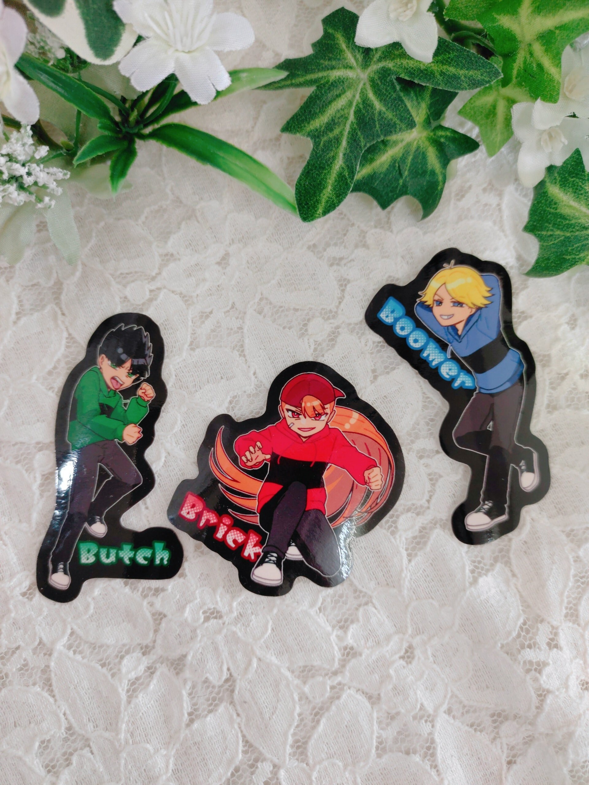 RRB Stickers | Rowdyruff Boys | Powerpuff Girls Inspired | Cartoon ...