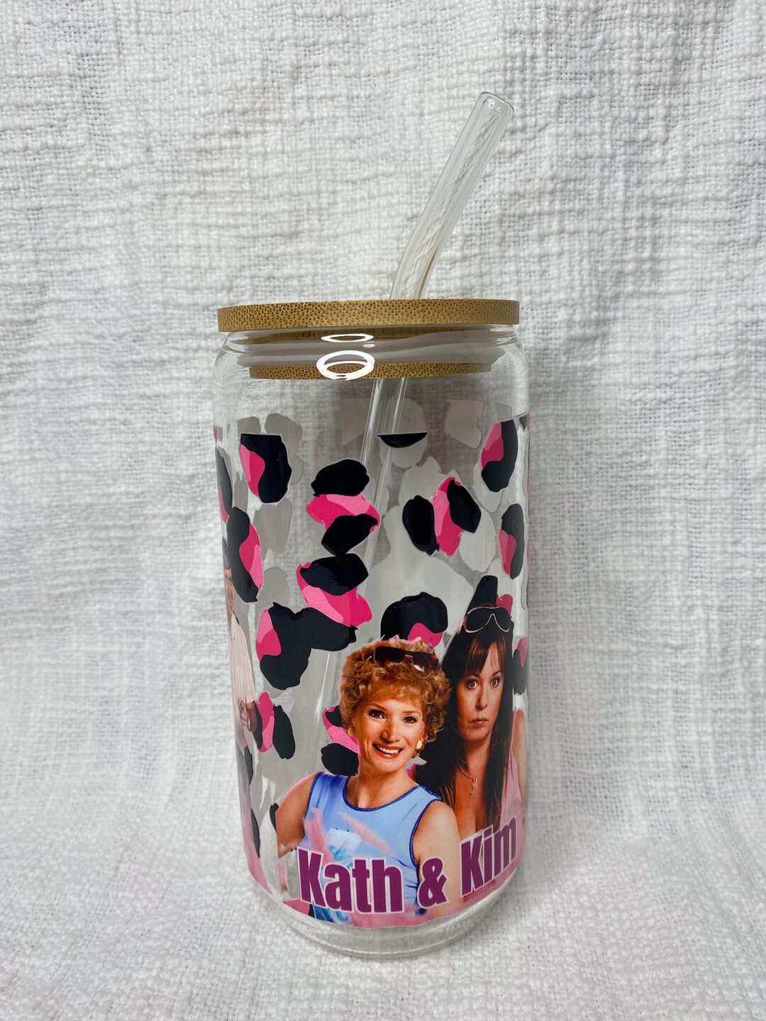Kath and Kim Tumbler Iced Coffee Juice Boba Smoothie Beer Can Glass Cup ...