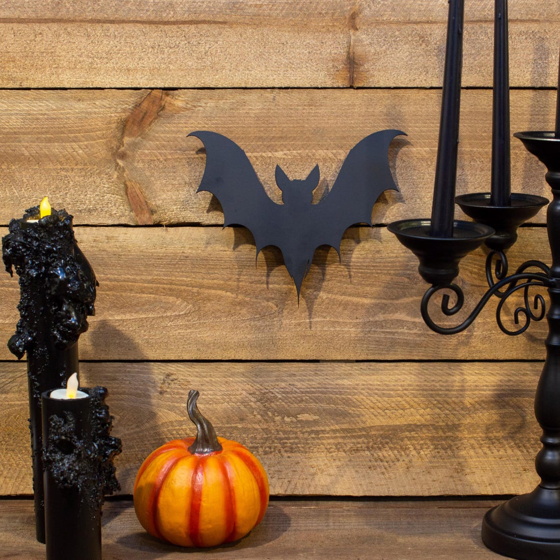 Vampire Bat Wood Cutout: Halloween DIY Craft, Wall Decor (9") - Etsy