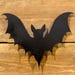 Vampire Bat Wood Cutout: Halloween DIY Craft, Wall Decor (9") - Etsy