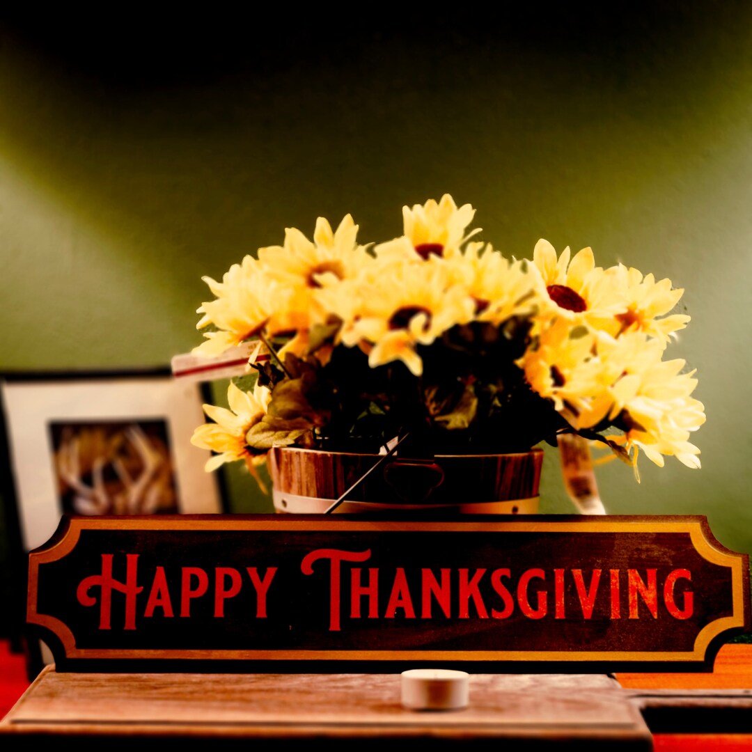 Happy Thanksgiving Family Dinner Hand Painted Wood Sign Fall Dinner ...