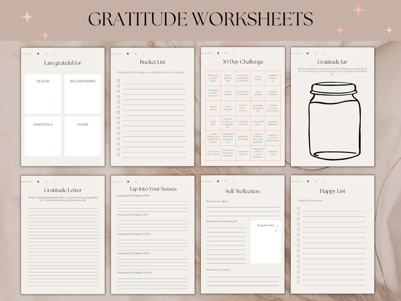 Gratitude Journal Printable Workbook Gratitude Printable - Etsy