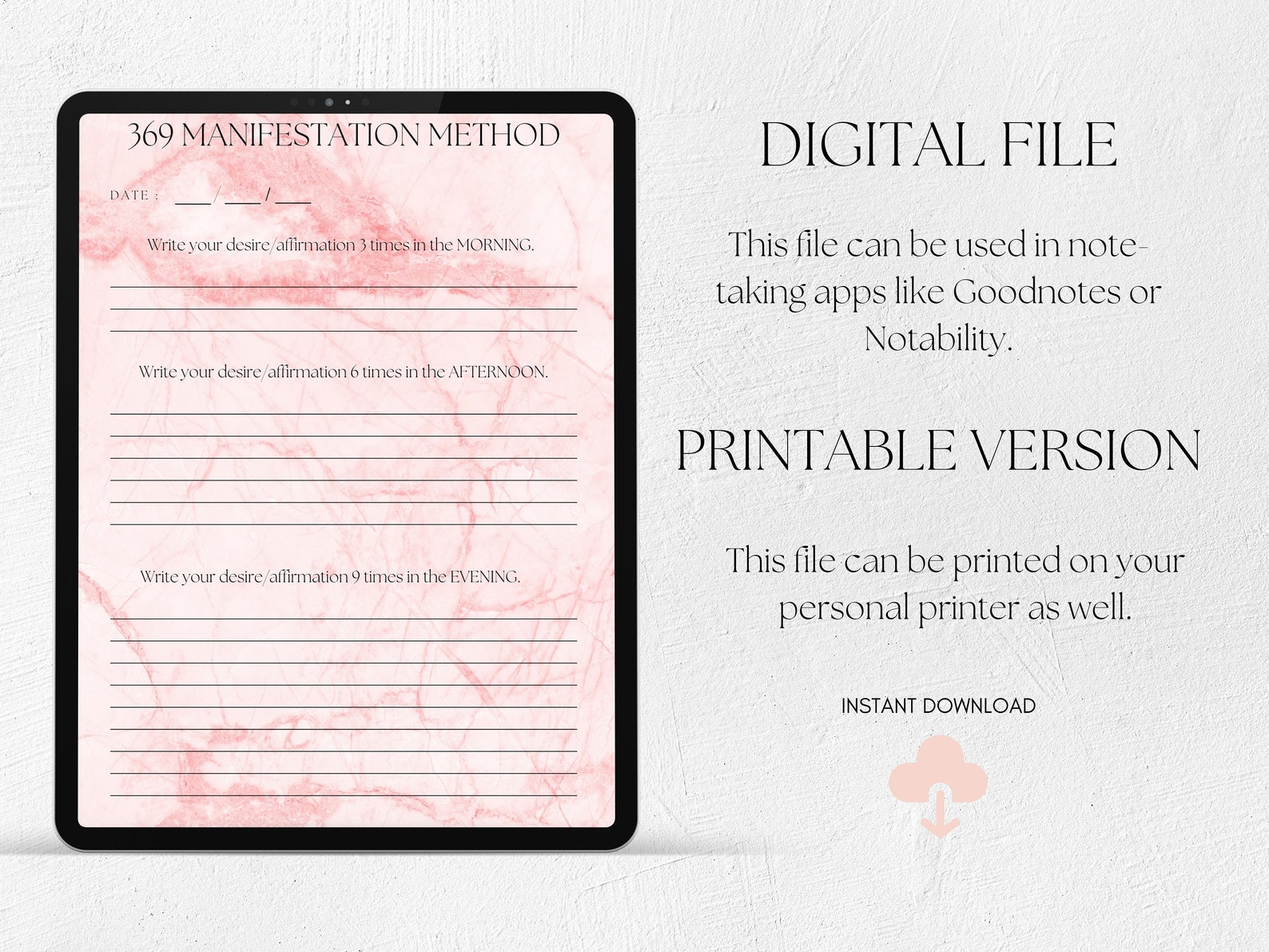 369 Manifestation Method BUNDLE Journal Worksheet Law of - Etsy