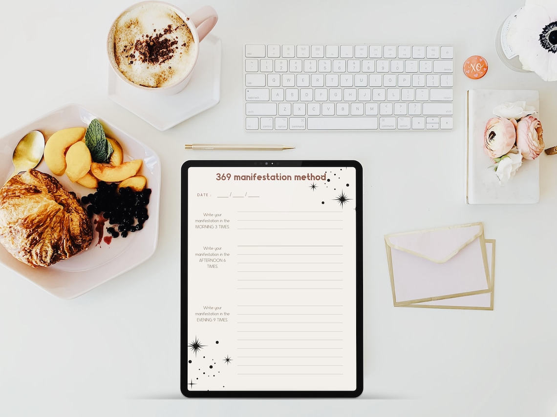 369 Manifestation Method BUNDLE Journal Worksheet Law of - Etsy