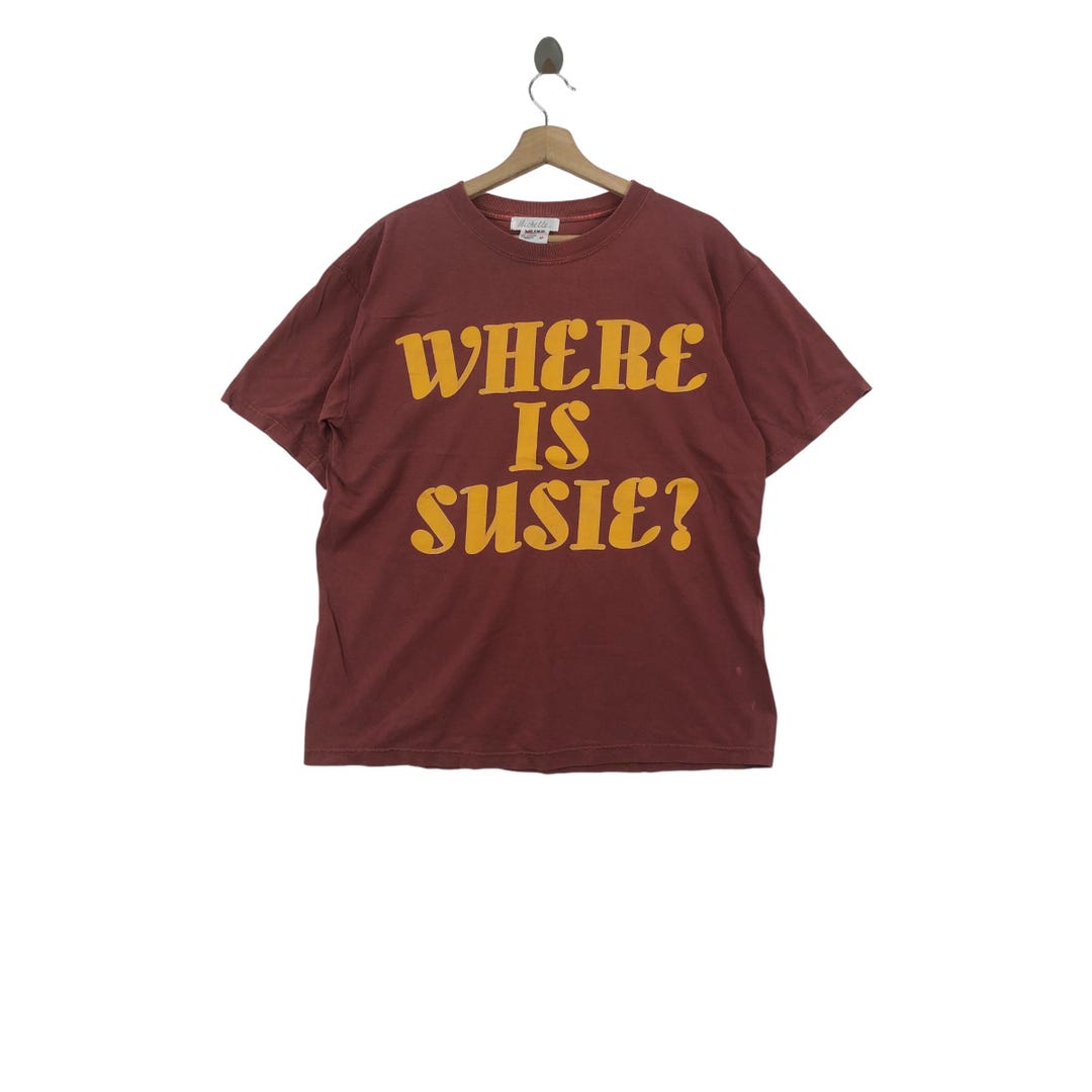 Vintage MOVIE WORDING Where is Susie Font Logo Faded T-shirt - Etsy