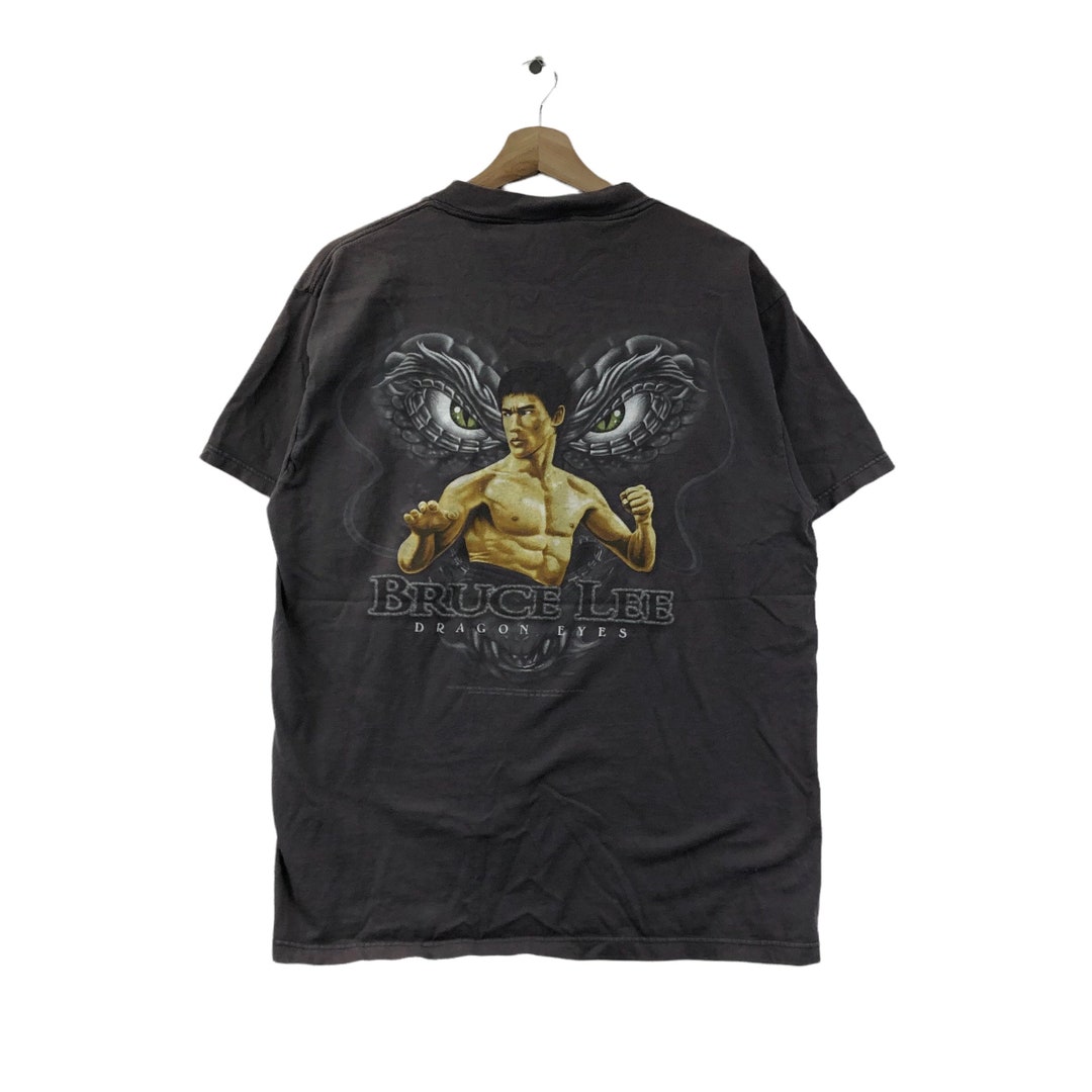 Vintage 90s BRUCE LEE DRAGON Eyes Martial Artist T-shirt - Etsy