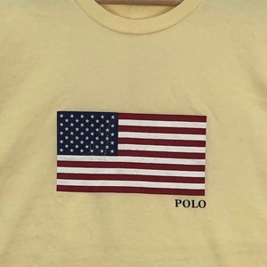 Vintage POLO SPORT RL by Ralph Lauren Usa Flag T-shirt - Etsy