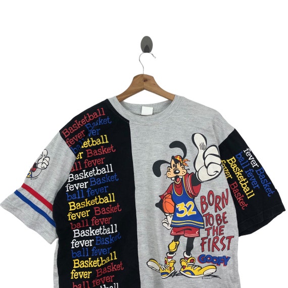 Vintage GOOFY BASKETBALL By MICKEY Mouse Fullprint T-… - Gem