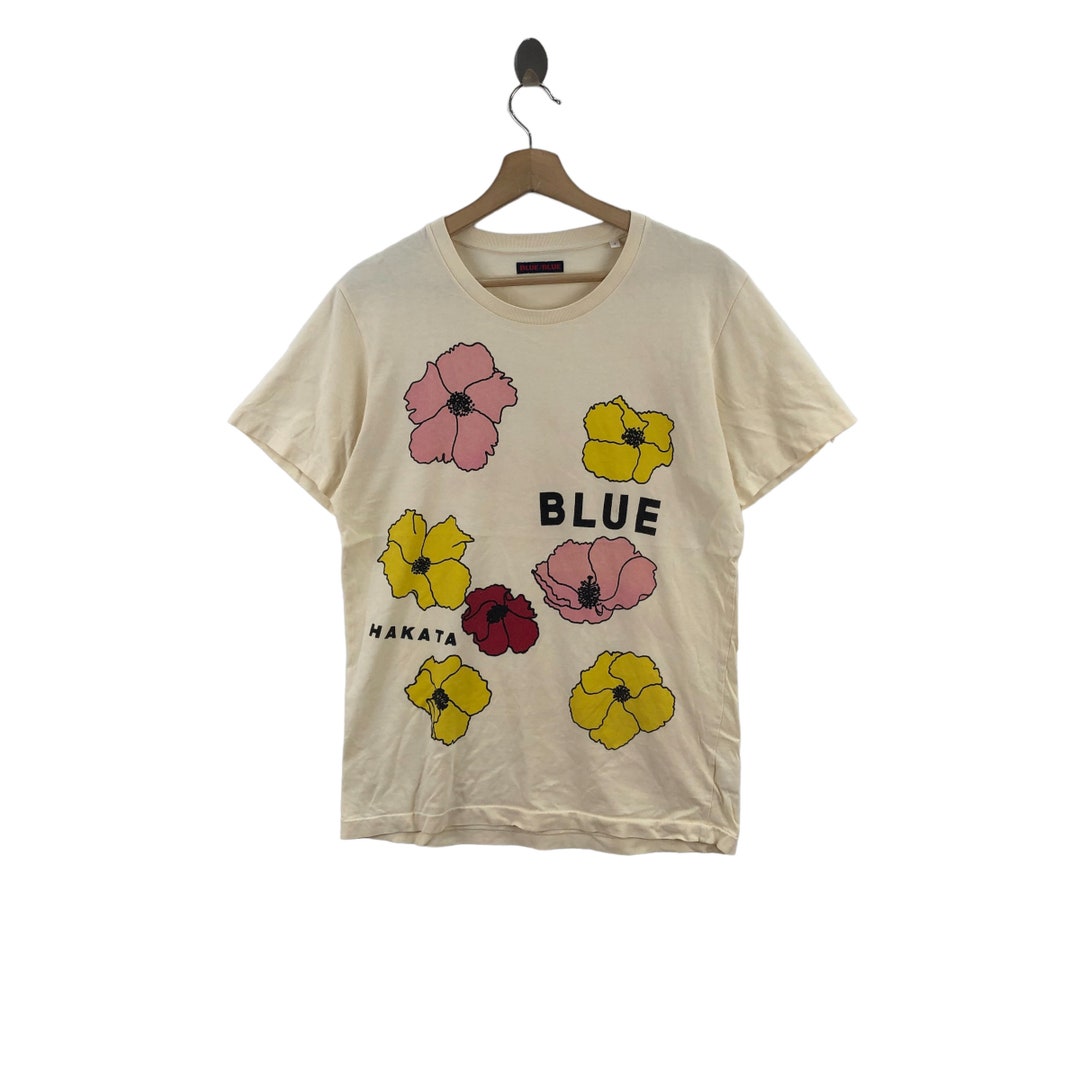 Japanese Brand BLUE BLUE ARIGATO Hakata Floral T-shirt - Etsy