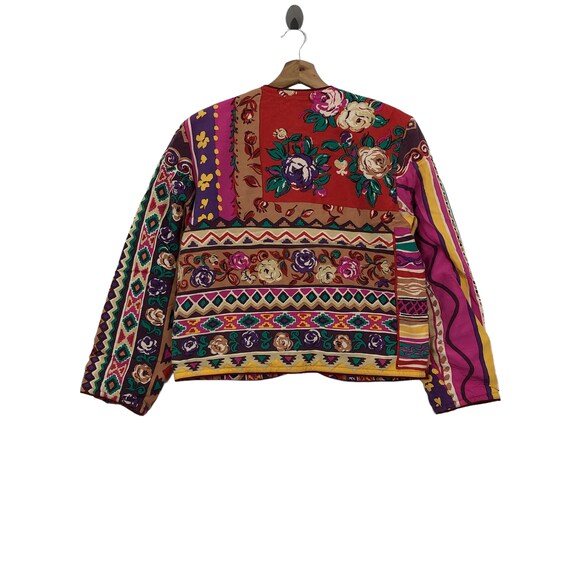 Vintage LANCETTI CASA RAINBOW Baja Poncho Jacket - Gem