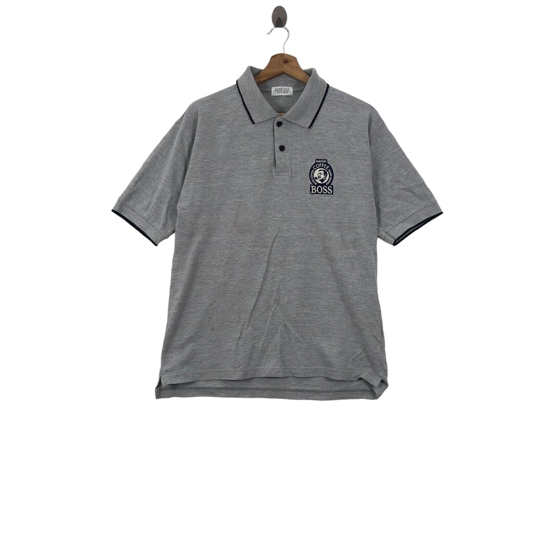 Vintage SUNTORY BOSS ORIGINAL Coffee Polo Shirt - Etsy