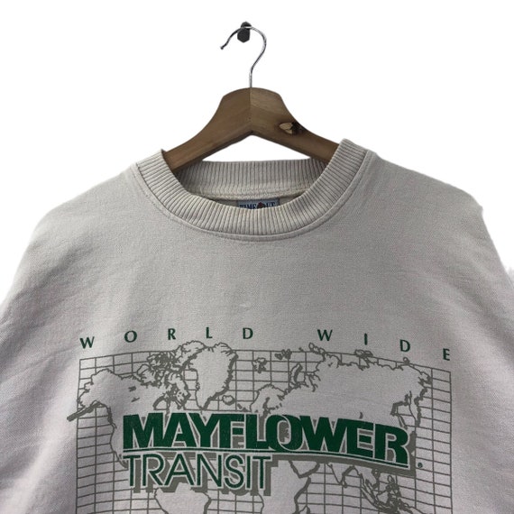 Vintage MAYFLOWER TRANSIT WORLDWIDE Made In Usa Sweat… - Gem