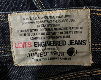 Vintage 1999 LEVIS Engineered Jeans STRAUSS CO The Leg Twist Jeans