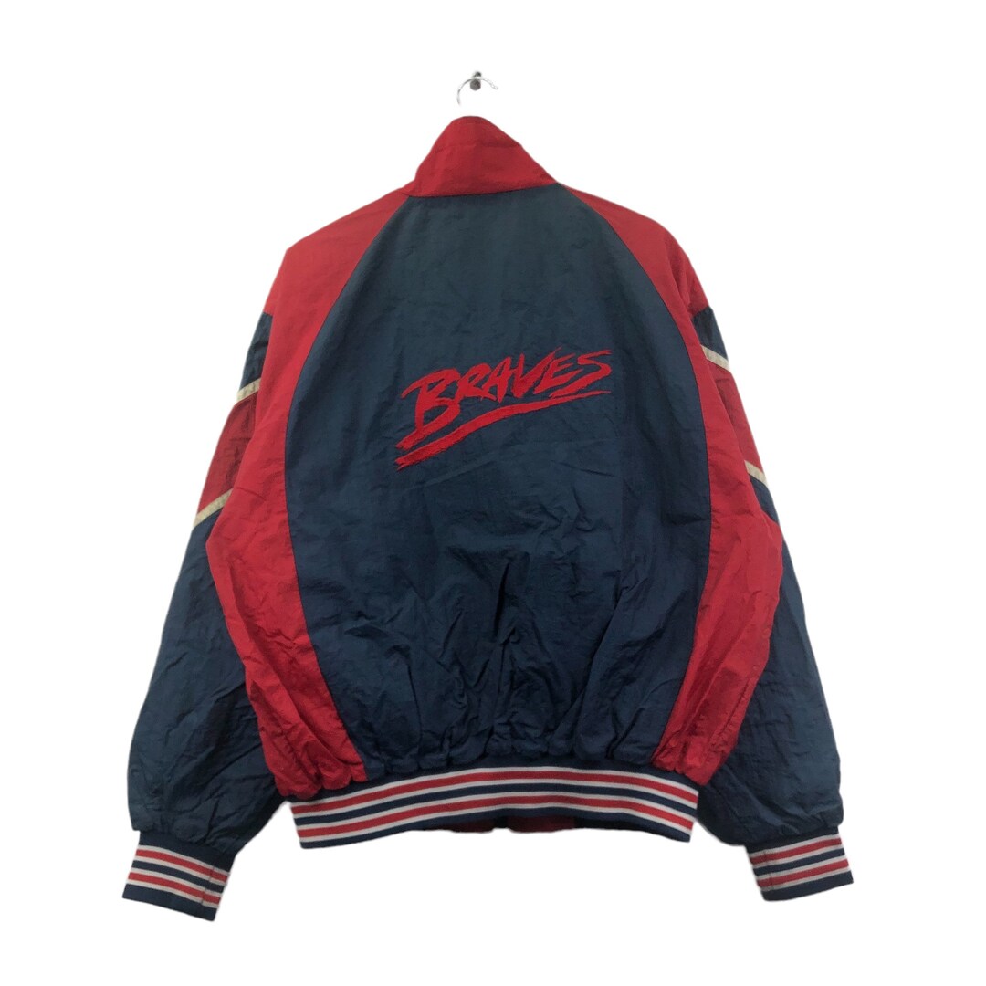 Vintage MLB ATLANTA BRAVES Starter Baseball Light Jacket Distressed - Etsy