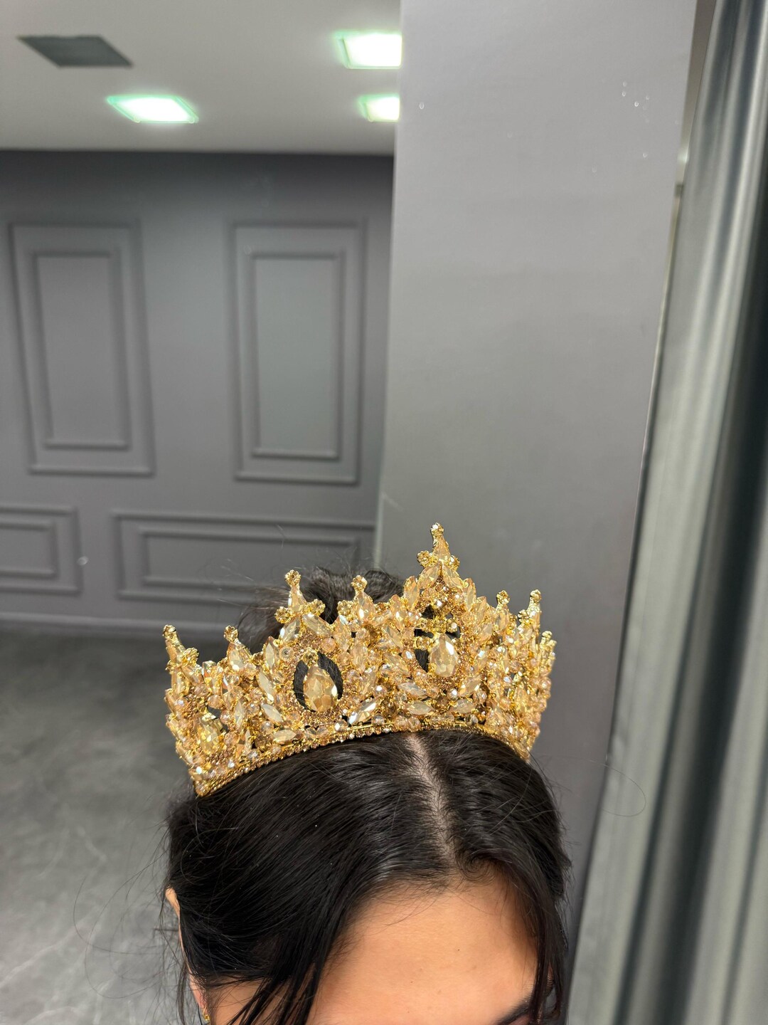 Gold Quinceañera Tiara, Bridal Wedding Crown - Etsy