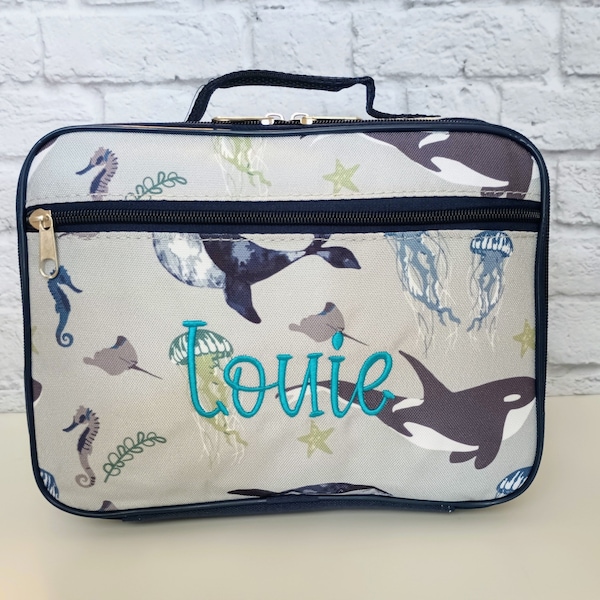 Monogrammed Lunchbox - Etsy