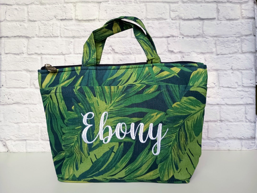 Personalized & Custom Lunch Bag for Women, Embroidered Monogrammed ...