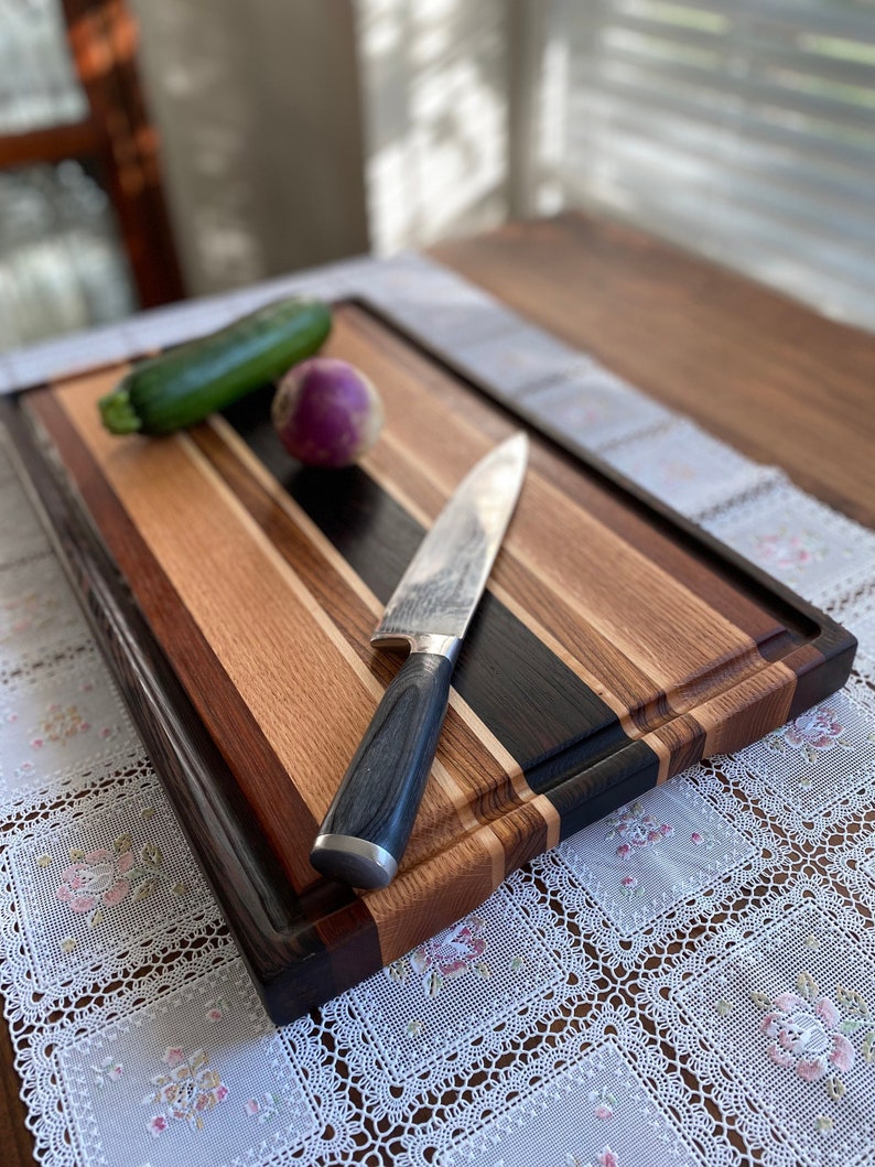 Exotic Wood Cutting Chopping Butcher Board Wenge Cherry Red - Etsy