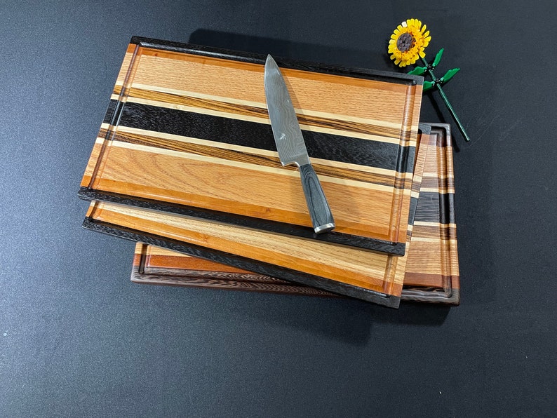 Exotic Wood Cutting Chopping Butcher Board Wenge Cherry Red - Etsy