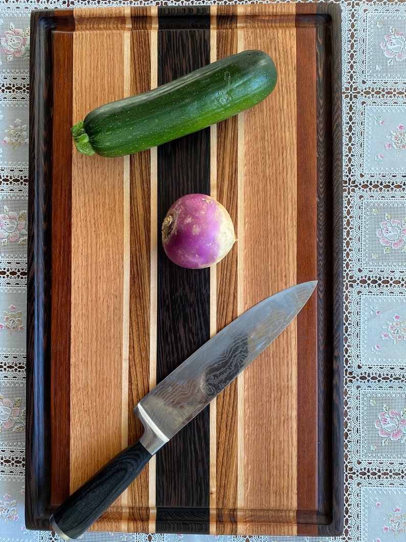 Exotic Wood Cutting Chopping Butcher Board Wenge Cherry Red - Etsy