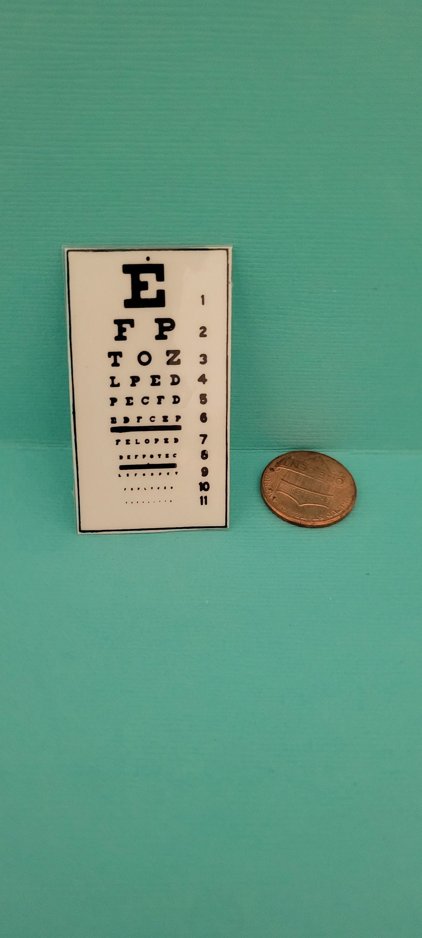 Dollhouse Eye Chart - Etsy
