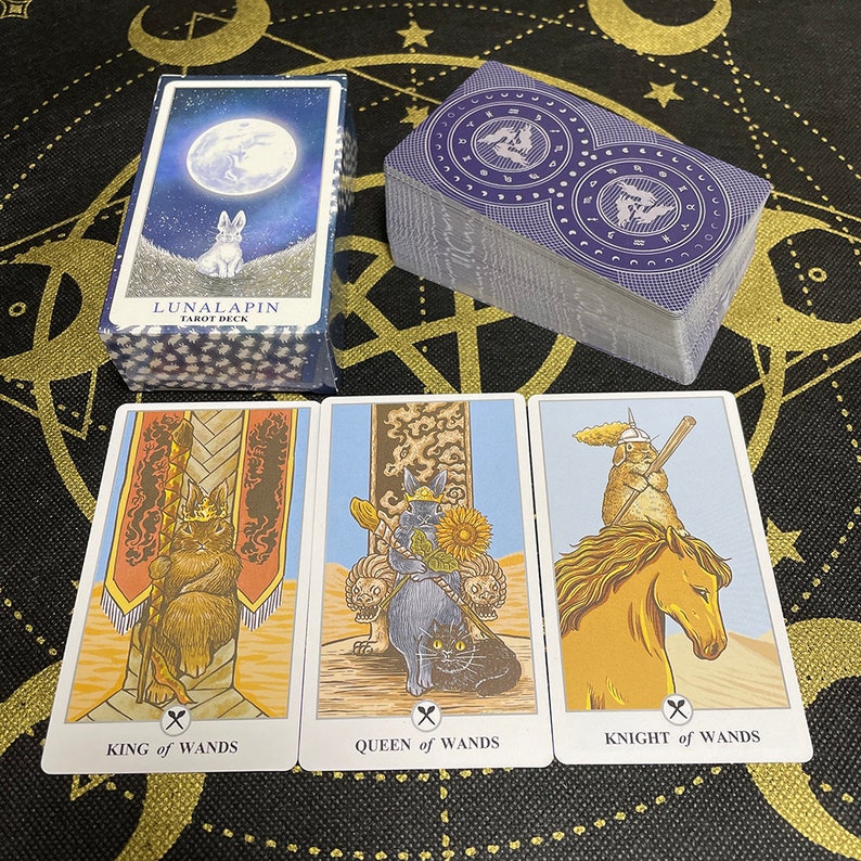 Lunalapin Tarot Cards Rabbits Tarot Reading Deck for - Etsy Canada
