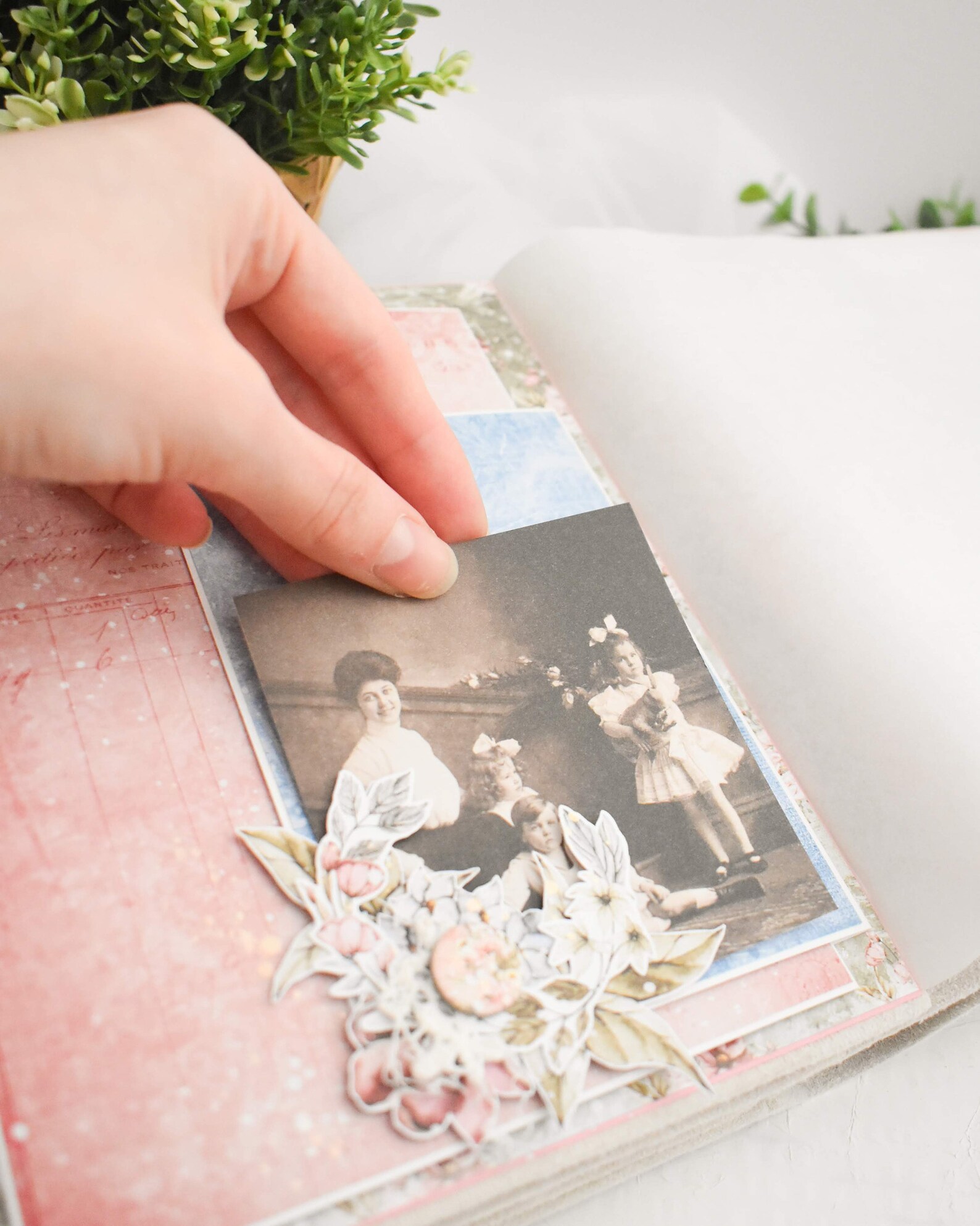Personalized Suede Photo Album: Handmade Family Memory Book - Etsy