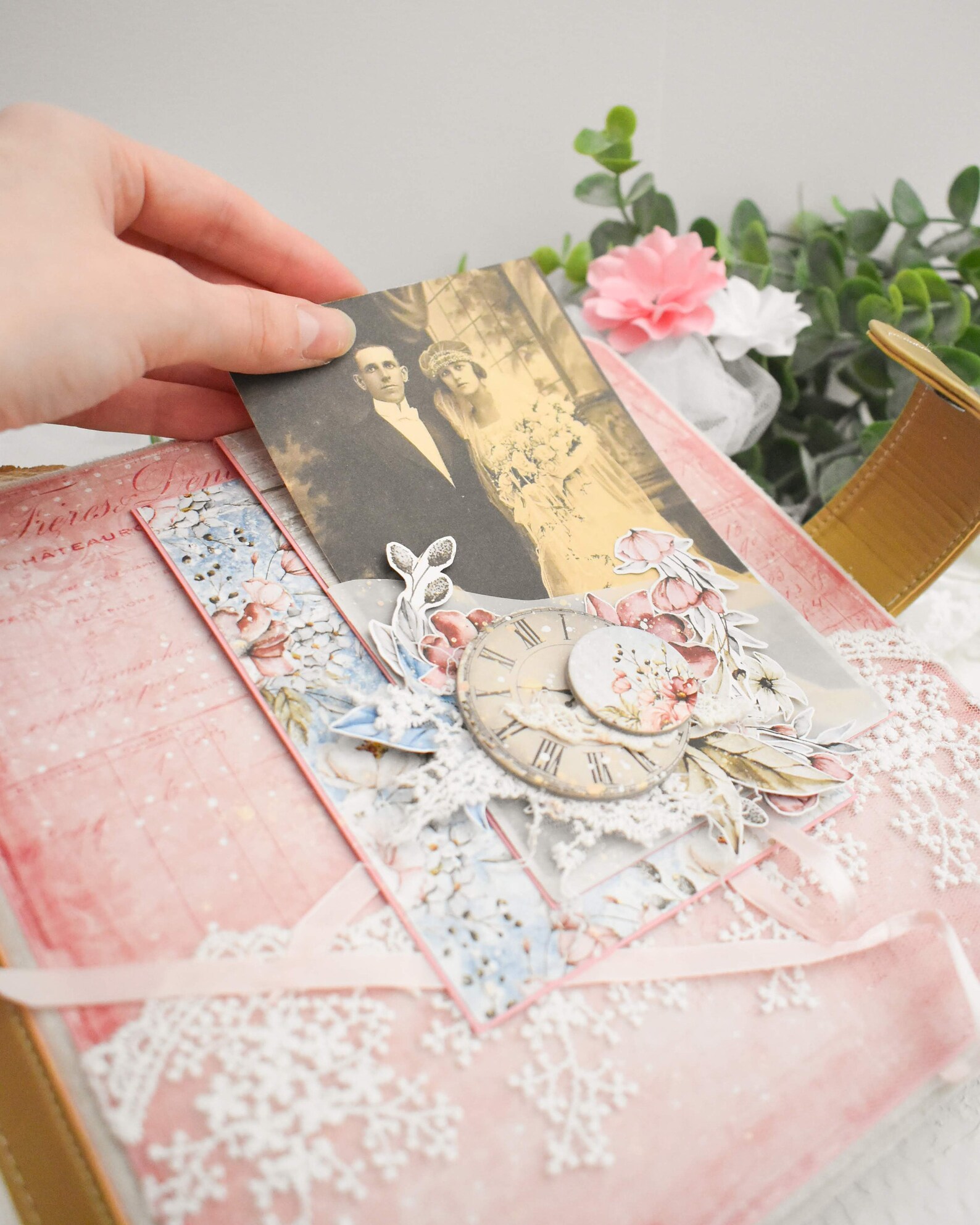Personalized Suede Photo Album: Handmade Family Memory Book - Etsy