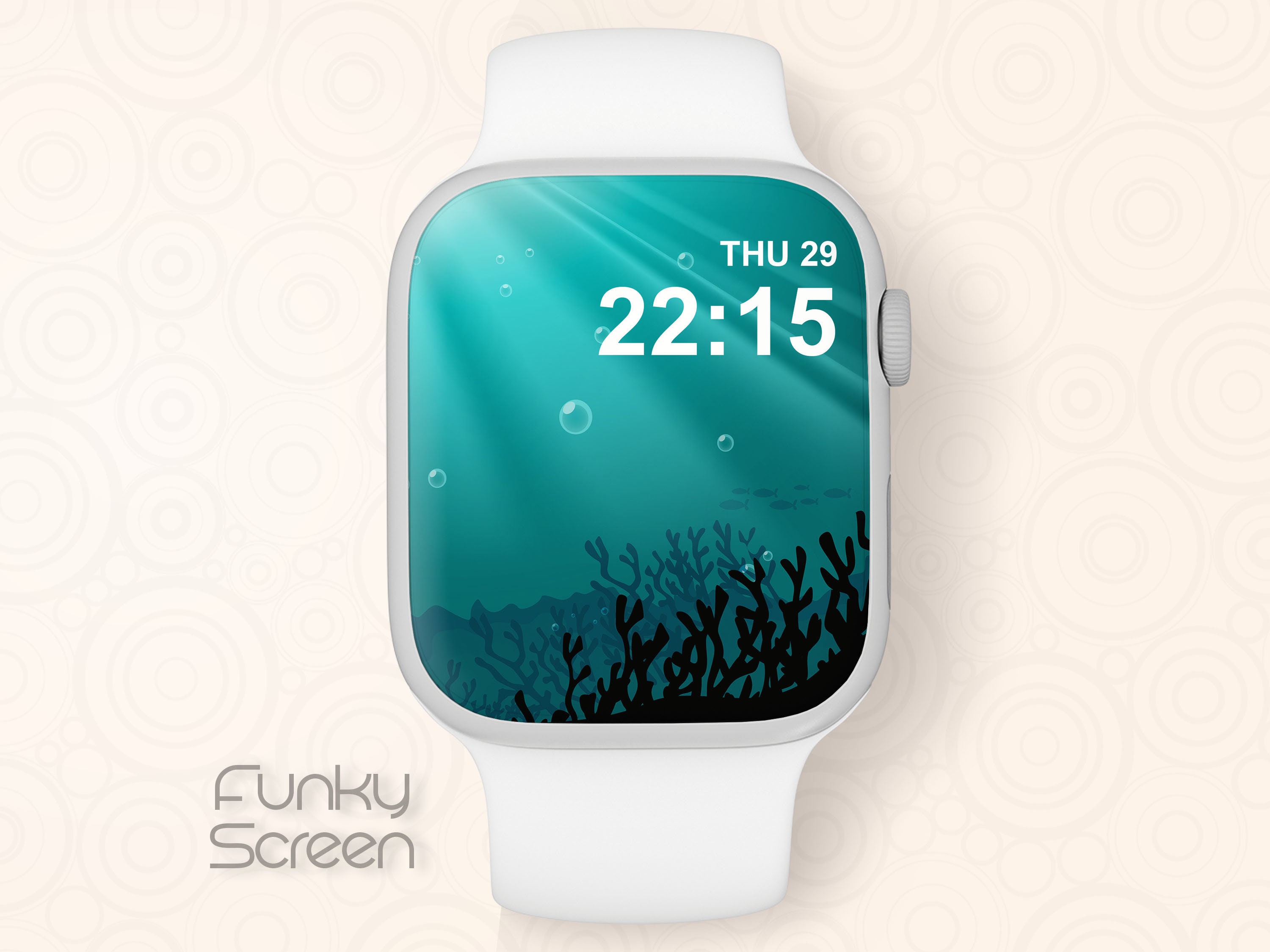 Underwater Apple Watch Wallpaper Teal Water Apple Watch Face Turquoise ...