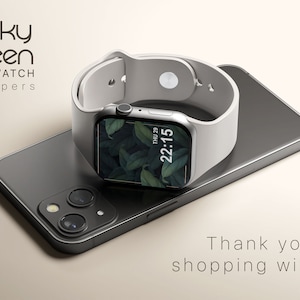 Tropical Leaves Apple Watch Wallpaper: Green Botanical Foliage (digital ...