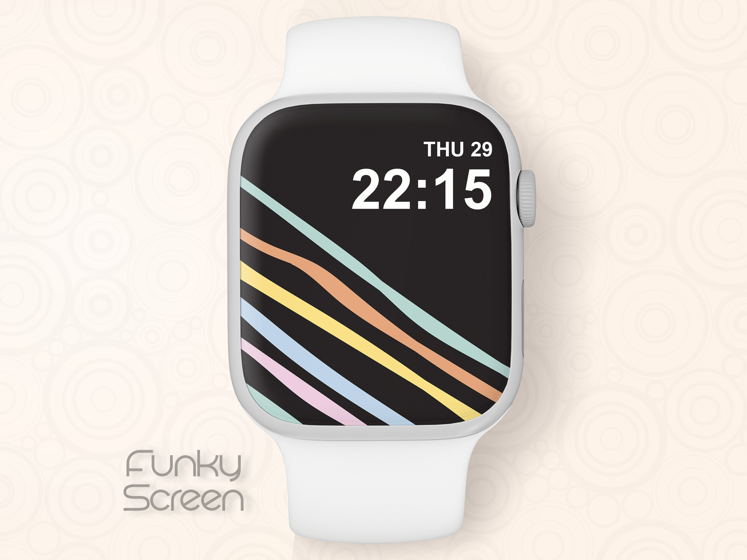 Colorful Apple Watch Wallpaper Apple Watch Face Black Background ...