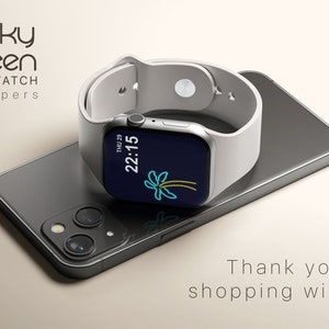 Neon Light Watch Face Bundle Apple Watch Wallpaper Set of 6 Iwatch Face ...