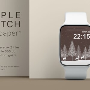 Winter Watch Face, Apple Watch Wallpaper, Christmas Iwatch Face Design ...