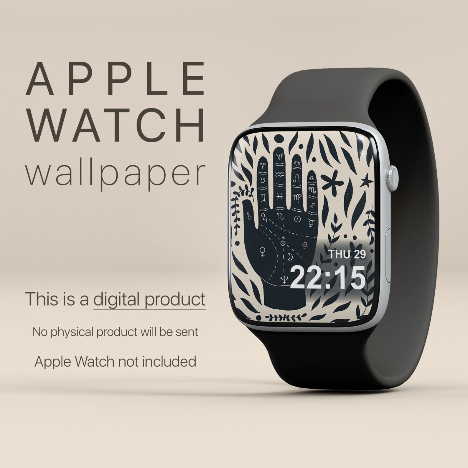 Apple Watch Home Screen Wallpaper, Esoteric Apple Watch Face Palmistry ...
