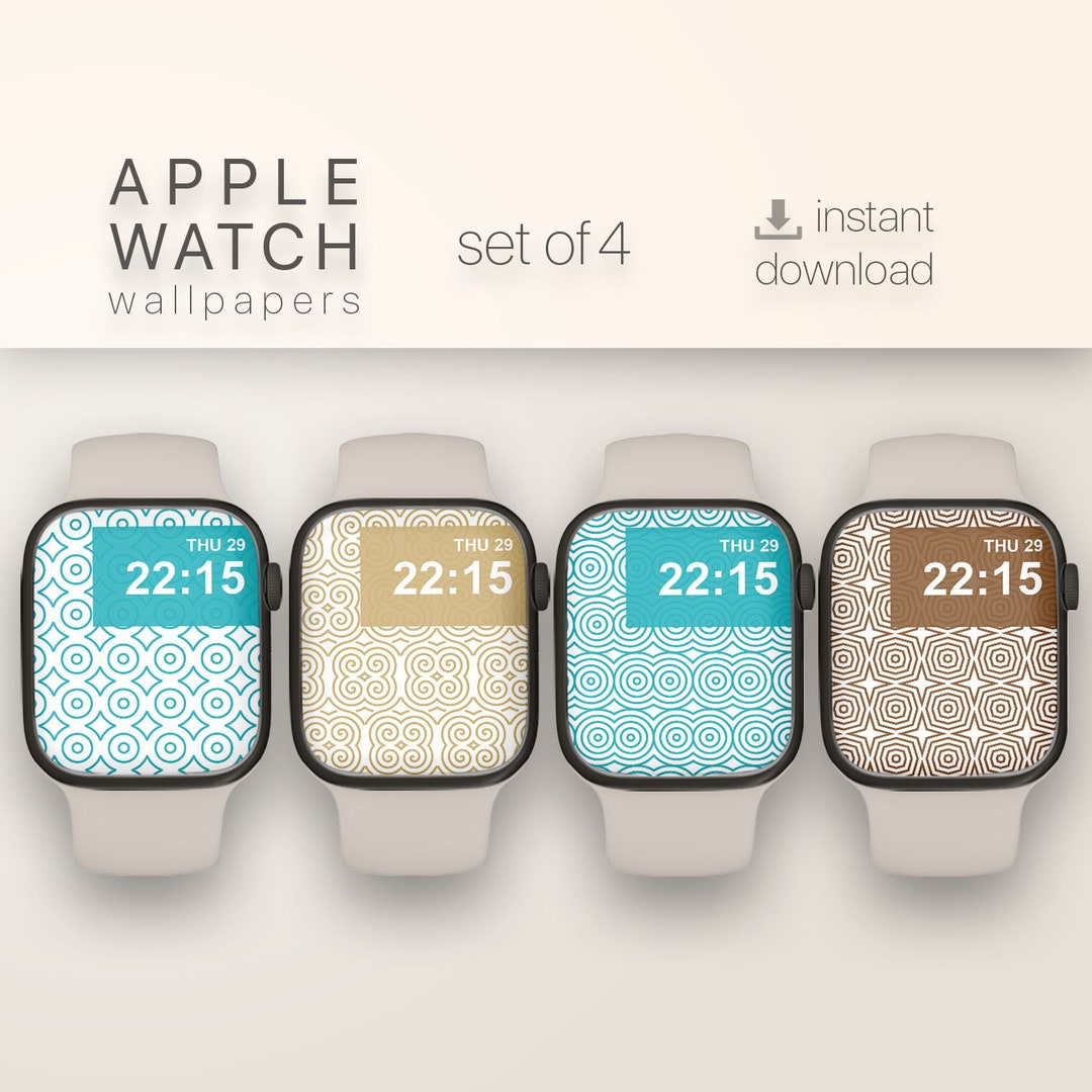 Smart Watch Wallpaper Bundle Apple Watch Face Geometric - Etsy