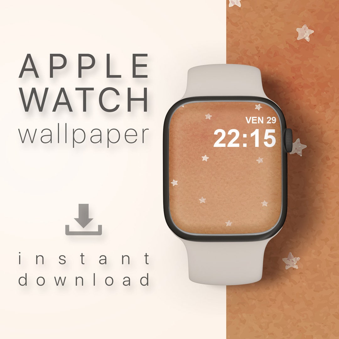 Cute Stars Iwatch Background Aesthetic Orange Apple Watch - Etsy