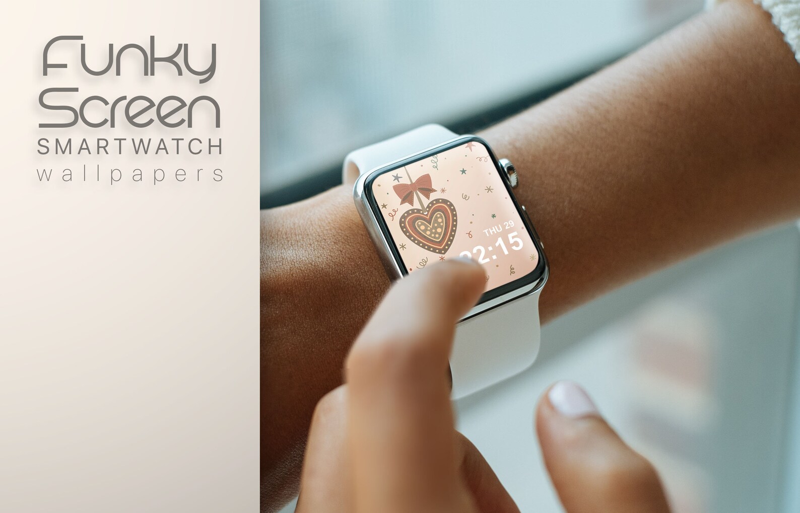 Heart Watch Face Apple Watch Charm Apple Watch Wallpaper - Etsy